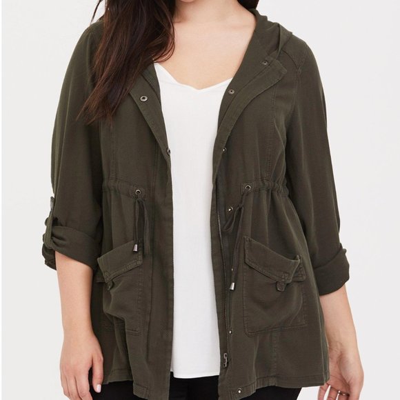 torrid | Jackets & Coats | Torrid Twill Essential Anorak | Poshmark